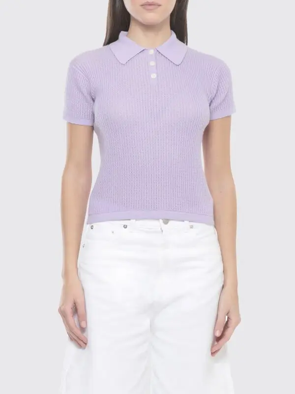 Guest In Residence Ribbed Knit Polo Shirt