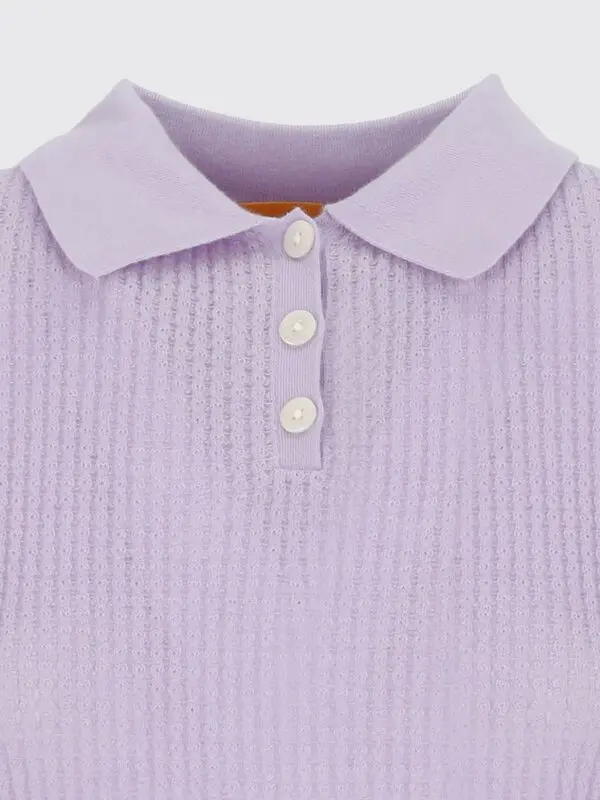 Guest In Residence Ribbed Knit Polo Shirt