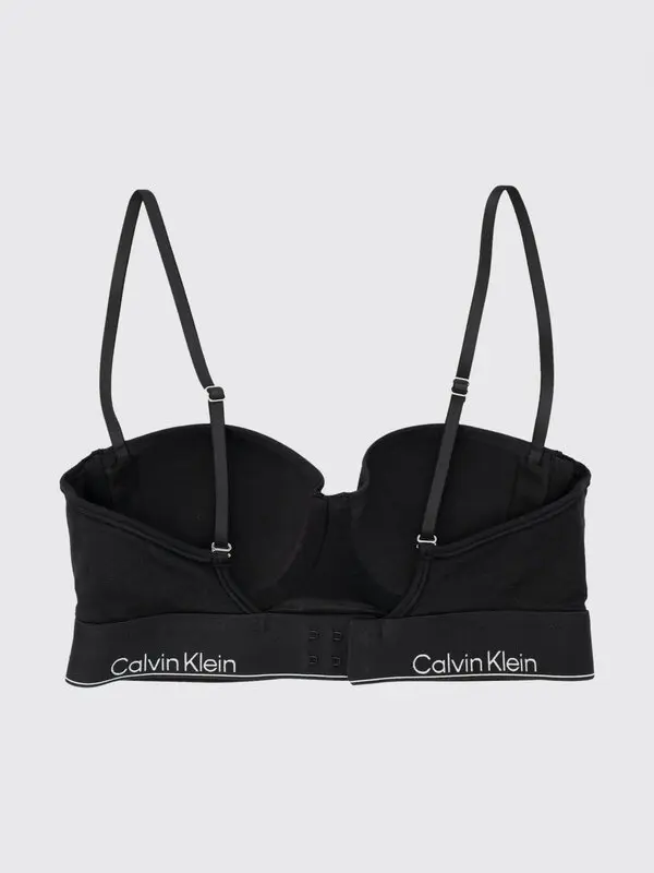 Calvin Klein Cotton Blend Bra - Black
