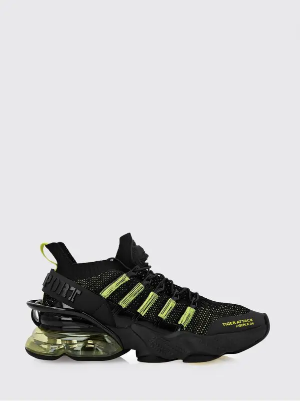 PLEIN SPORT Mesh And Rubber Sneakers - Black