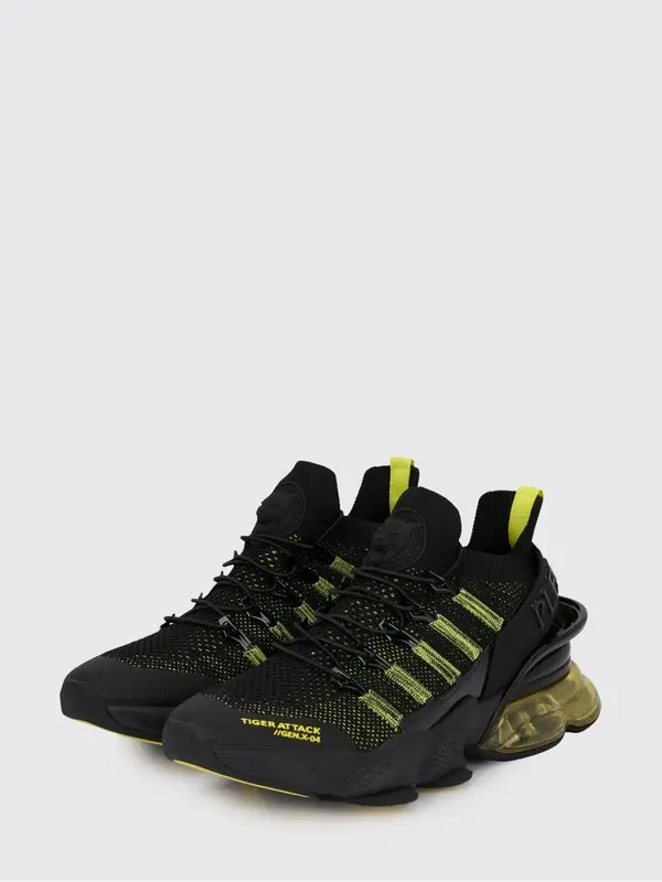 PLEIN SPORT Mesh And Rubber Sneakers - Black