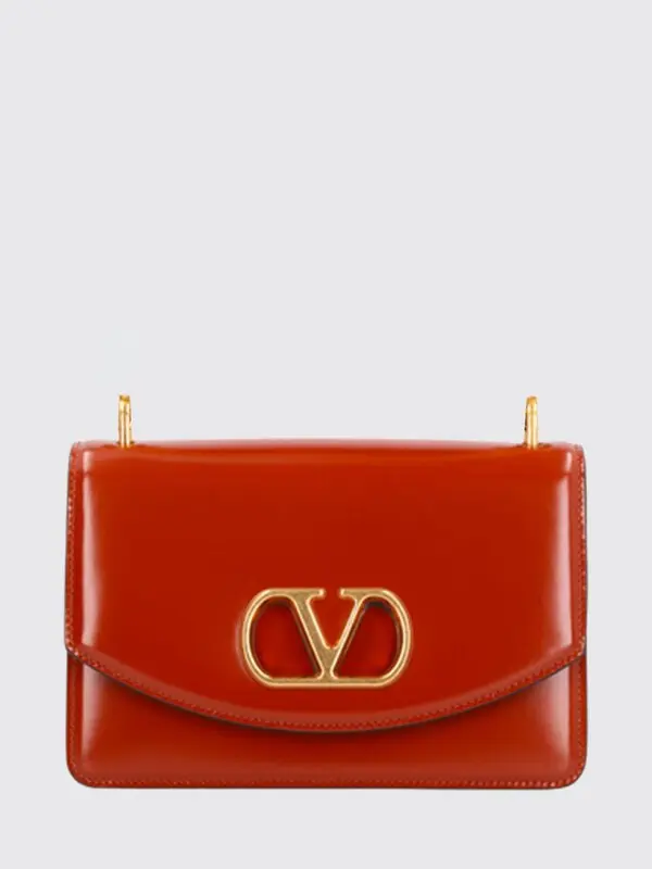 Valentino Garavani Vain Small Leather Bag - Burnt