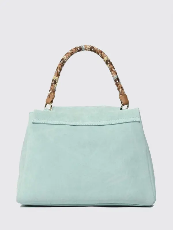 Orciani Sveva Soft Suede Bag With Embroidered Handle