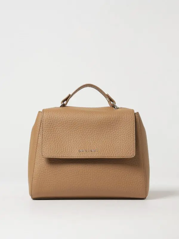 Orciani Sveva Soft Hammered Leather Bag - Biscuit