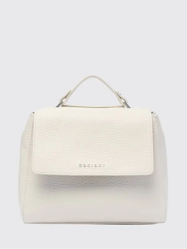 Orciani Sveva Soft Hammered Leather Bag - White