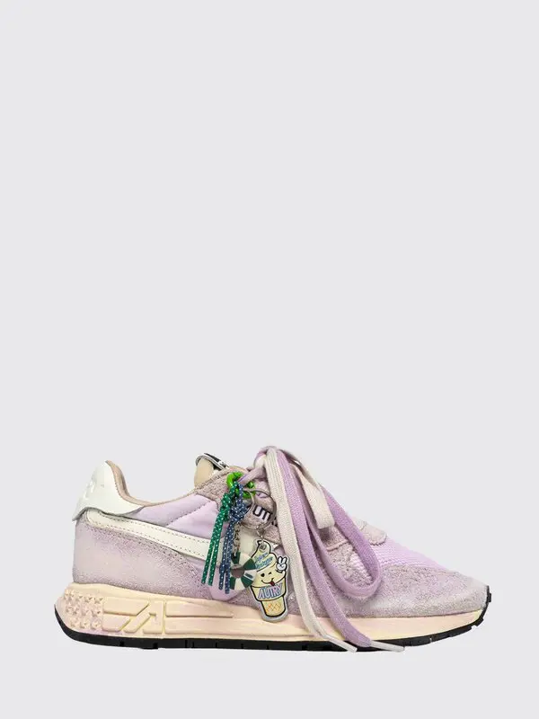 AUTRY Reelwind Super Vintage Suede And Mesh Sneakers With Charms