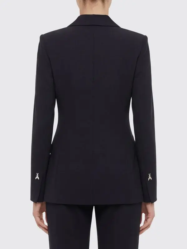 Patrizia Pepe Single-breasted Polyester Blazer - Black
