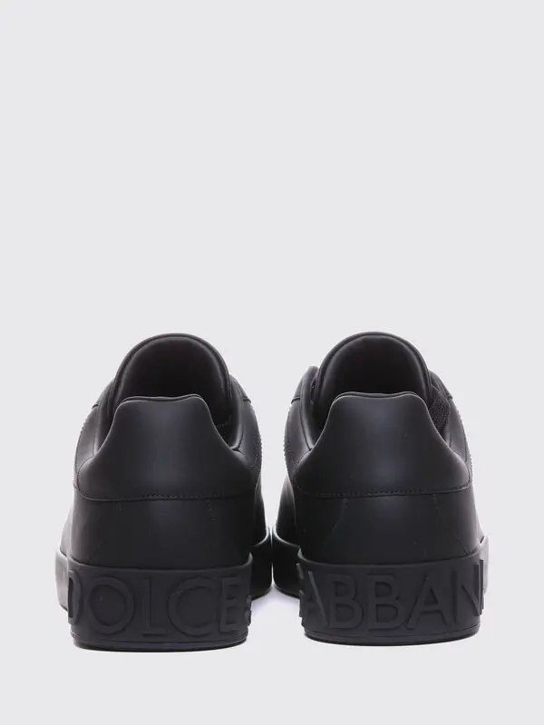 Dolce & Gabbana Portofino Smooth Calfskin Lace Up Sneakers