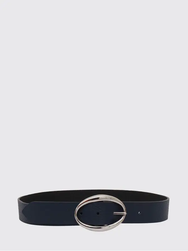 Orciani Hammered Leather Belt - Blue