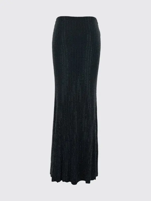VENUJA Long Draped Sarong-style Skirt With Crystal Embellishments