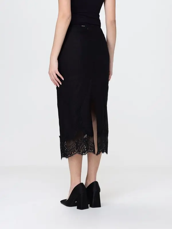 TWINSET Lace Insert Pencil Midi Skirt