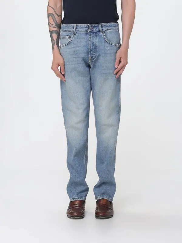 LARDINI Straight Stretch Denim Jeans