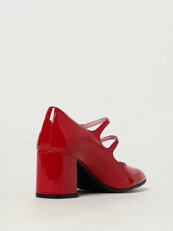 CAREL Patent Leather Mary Jane Block Heel Shoes