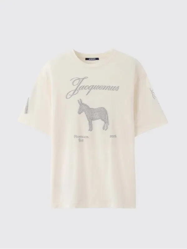 Jacquemus Cotton Crewneck T-shirt With Logo