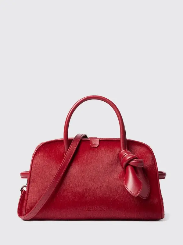 Jacquemus Le Petit Turismo Leather And Calf Hair Bag - Red