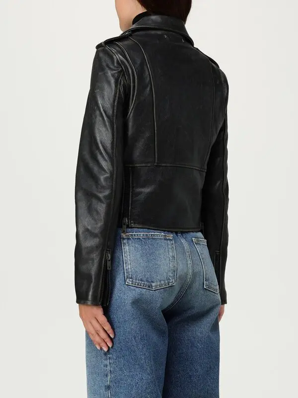 GOLDEN GOOSE Leather Biker Jacket