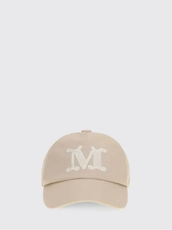 Max Mara Cotton Baseball Cap With Embroidered Logo