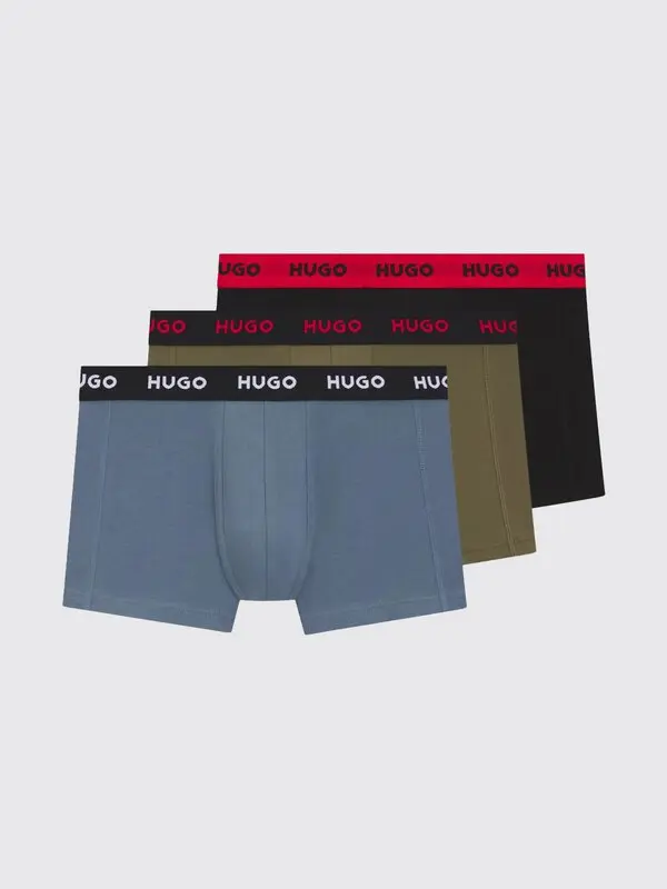 Hugo Set Of 3 Stretch Cotton Boxer Shorts - Black