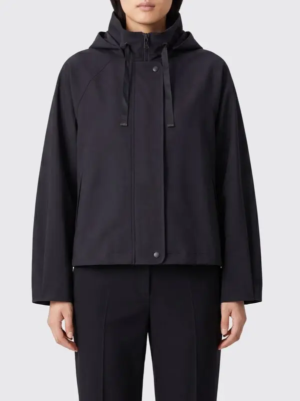DUNO Technical Fabric Windbreaker Jacket With Hood And Drawstring