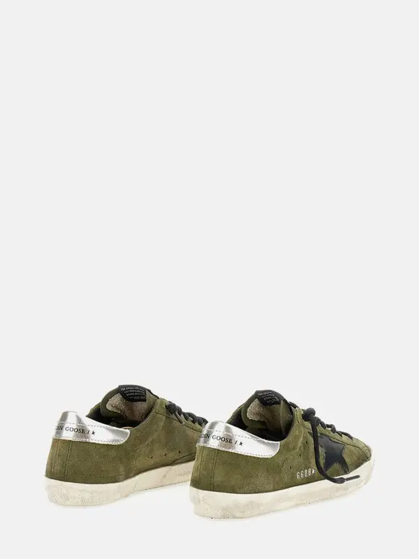 GOLDEN GOOSE Super-star Suede Sneakers With Distressed Effect