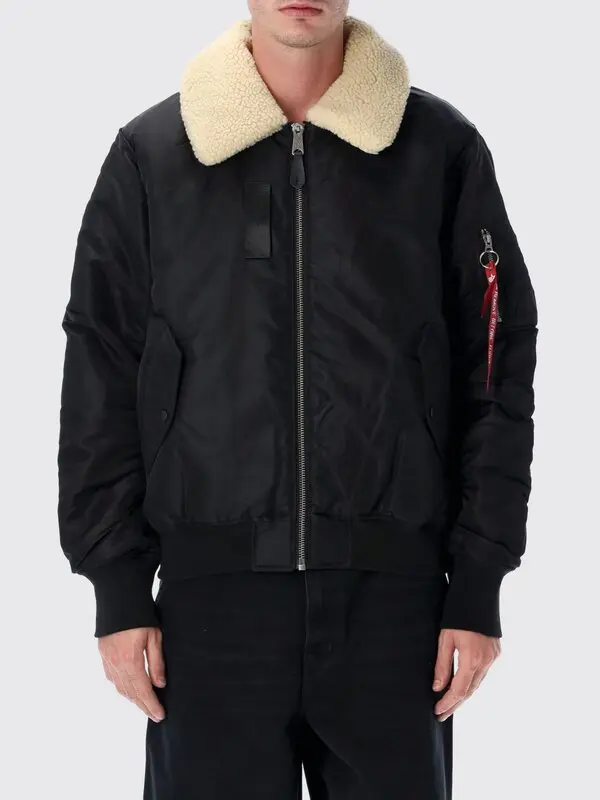 Alpha Industries Bomber Jacket With Shearling Collar