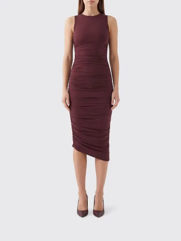 Wolford Asymmetric Stretch Jersey Dress - Plum