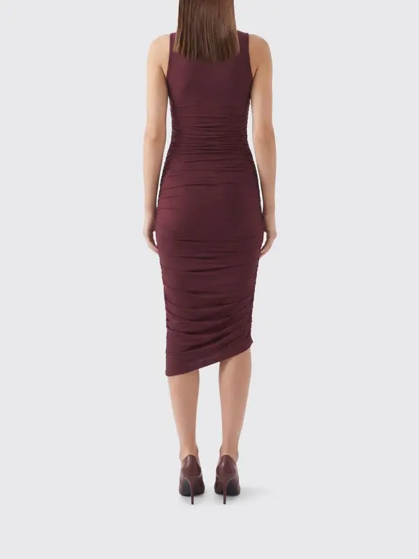 Wolford Asymmetric Stretch Jersey Dress - Plum