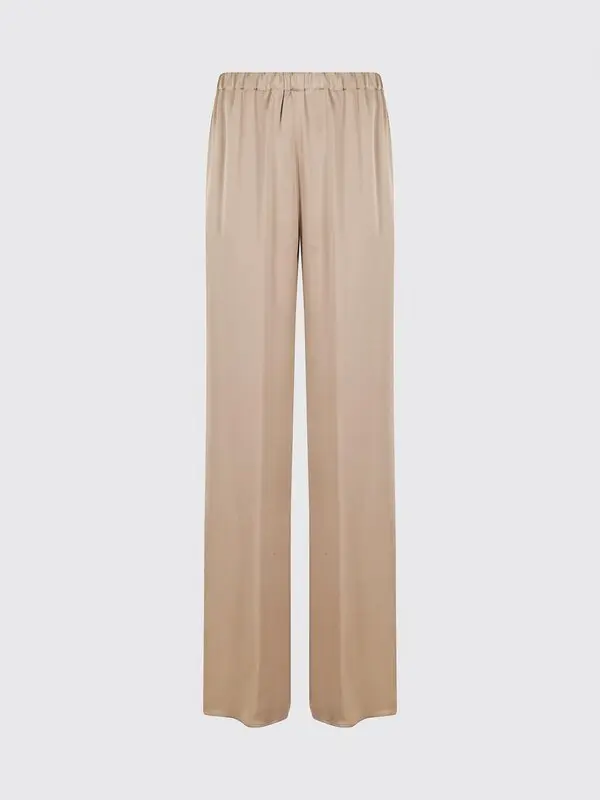 Loulou De Saison Pure Silk Palazzo Pants - Beige