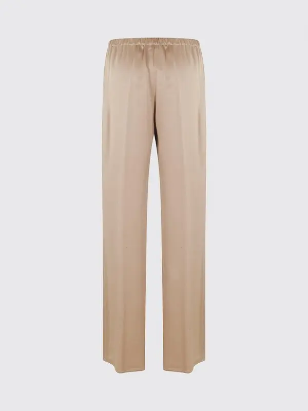 Loulou De Saison Pure Silk Palazzo Pants - Beige