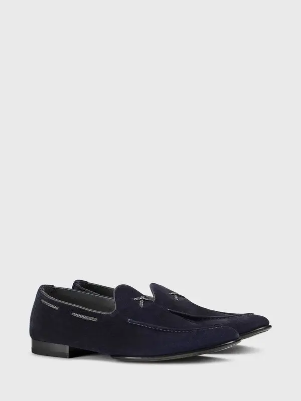 DOUCAL'S Suede Loafers - Blue