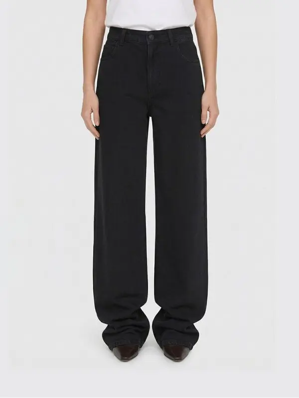 THE ROW Eglitta Wide Leg Jeans - Black