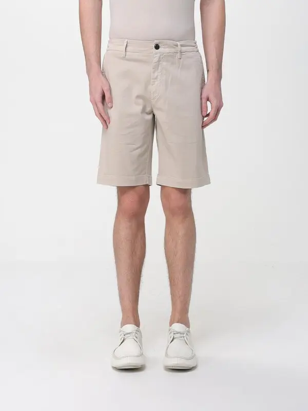 Eleventy Stretch Cotton Shorts - Sand