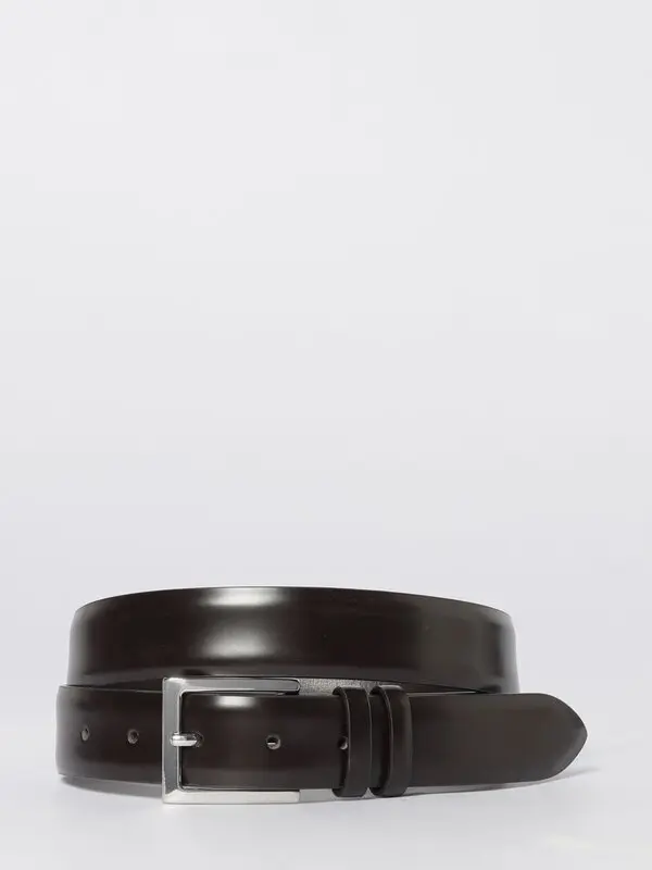 Orciani Brushed Leather Belt - Brown