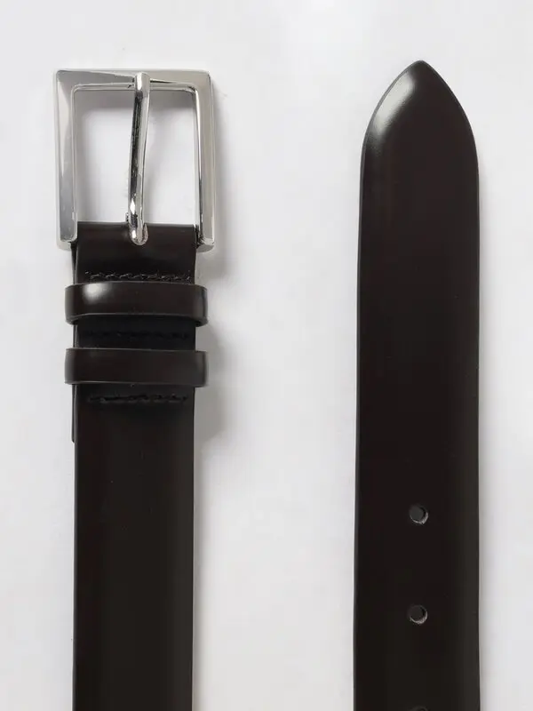 Orciani Brushed Leather Belt - Brown