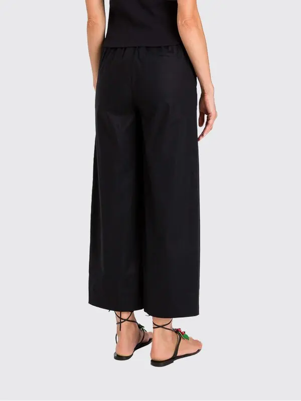TWINSET Stretch Cotton Cropped Trousers