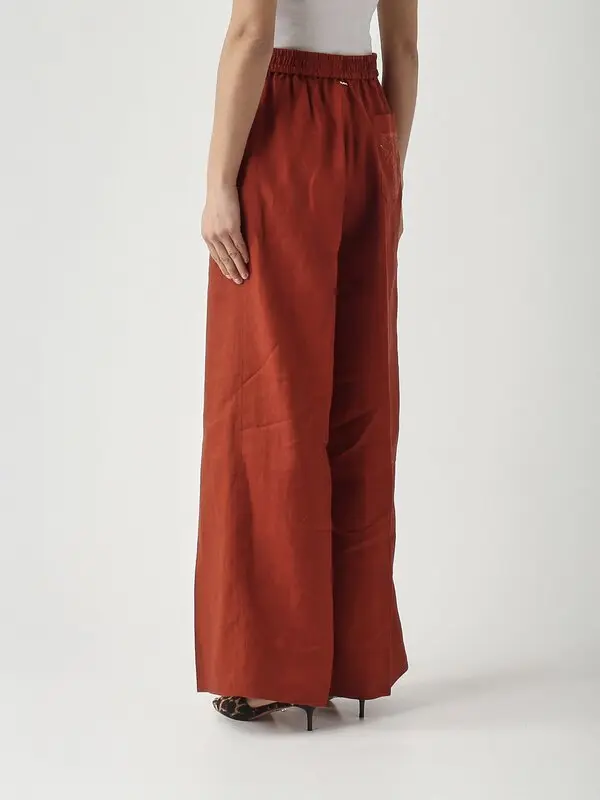 TWINSET Linen Palazzo Trousers