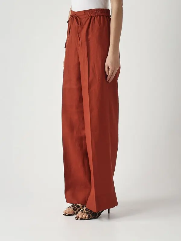 TWINSET Linen Palazzo Trousers