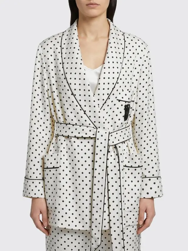 Valentino Garavani Polka Dot Viscose Robe Jacket