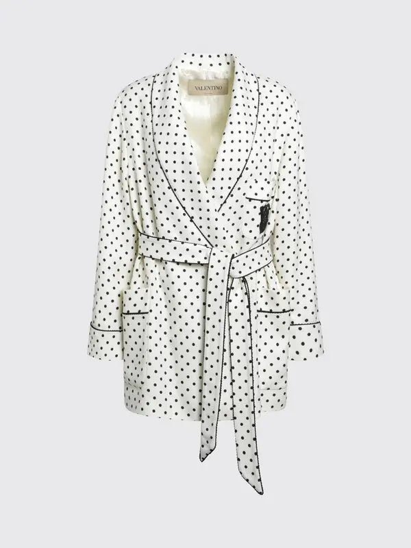 Valentino Garavani Polka Dot Viscose Robe Jacket