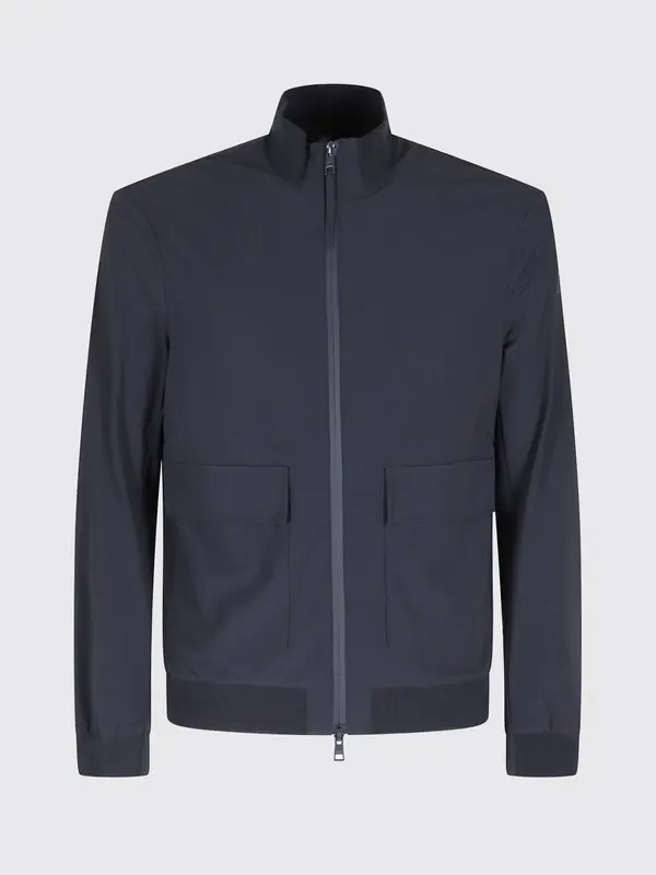 DUNO Sound Trevi Cotton Bomber Jacket With High Neck And Patch Pockets