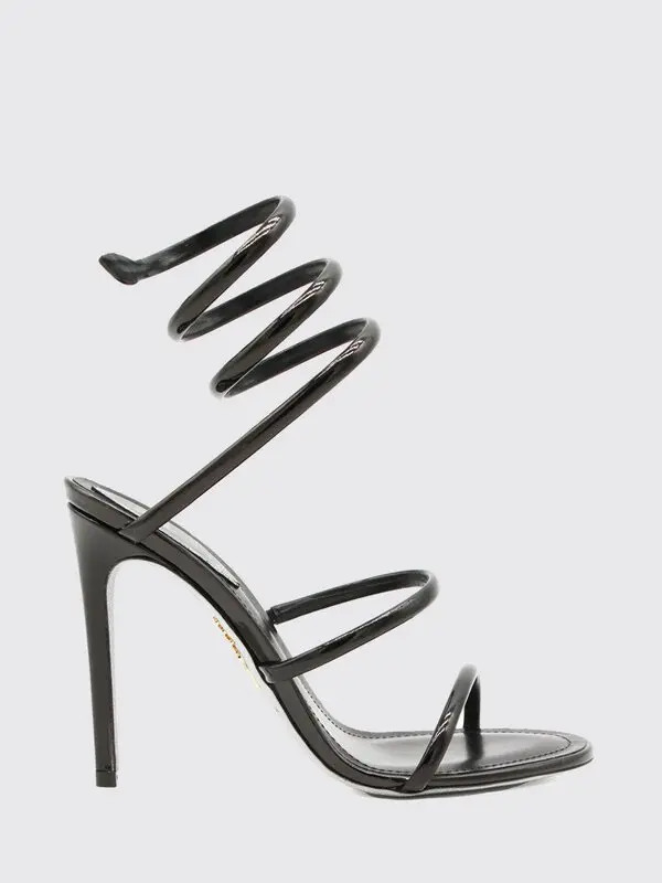 Rene Caovilla Cleo Patent Leather Stiletto Sandals