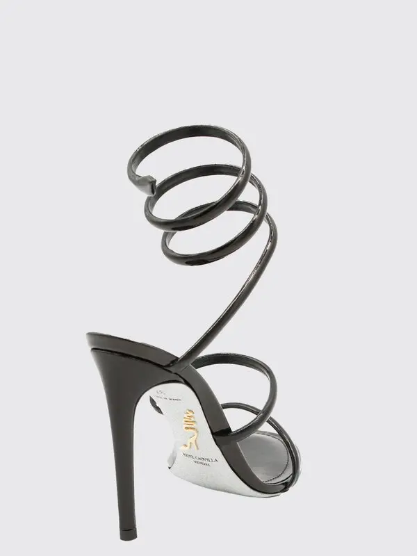 Rene Caovilla Cleo Patent Leather Stiletto Sandals