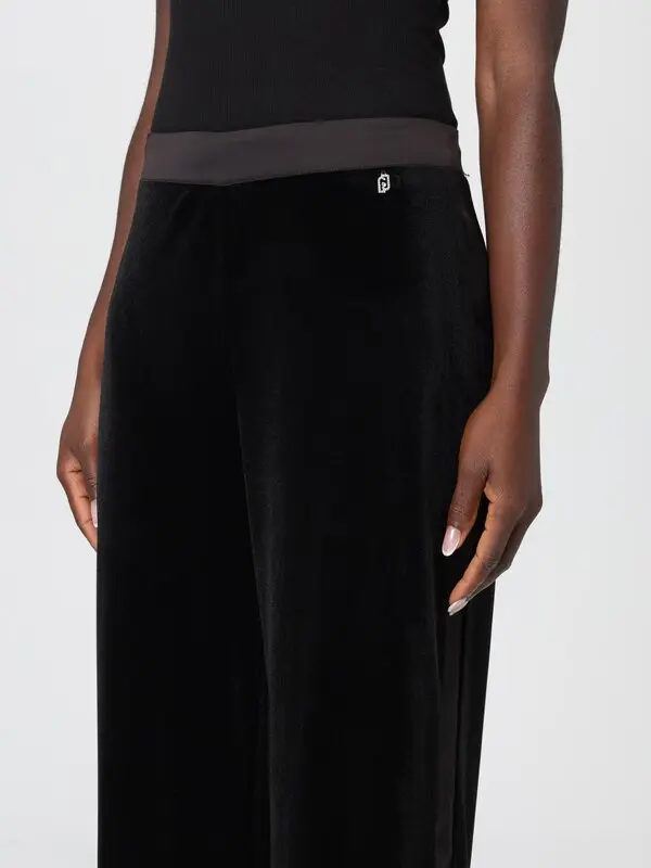 Liu Jo Wide Leg Velvet Trousers