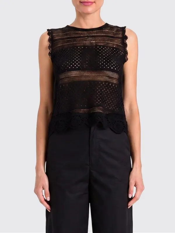 TWINSET Cotton And Linen Knit Top