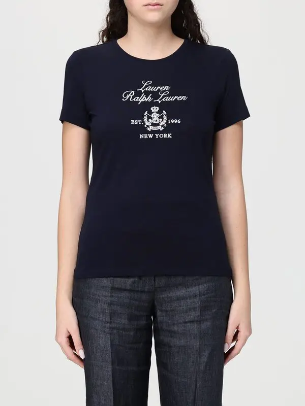 Ralph Lauren Cotton T-shirt With Logo - Blue