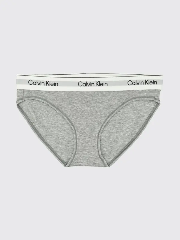 Calvin Klein Cotton Blend Logo Briefs - Grey