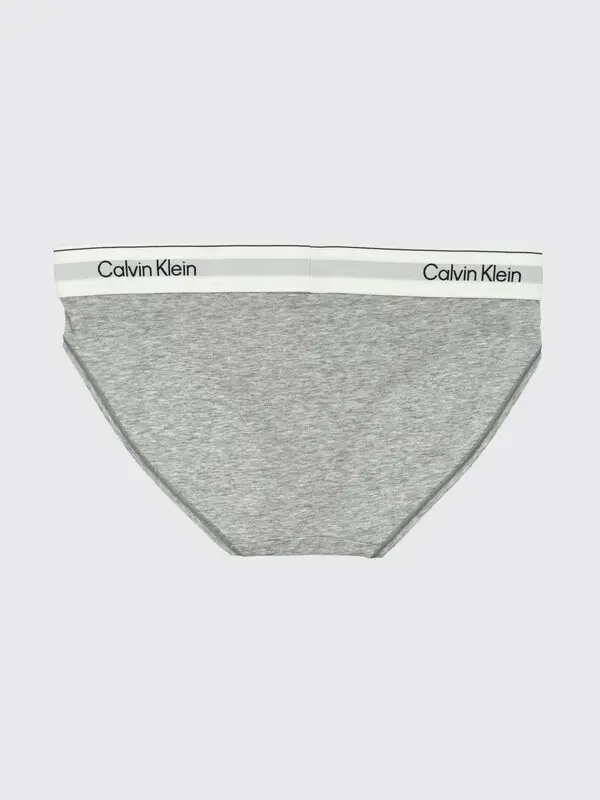 Calvin Klein Cotton Blend Logo Briefs - Grey