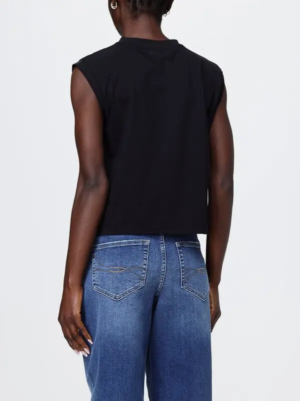 TWINSET Cotton And Macramé Top - Black