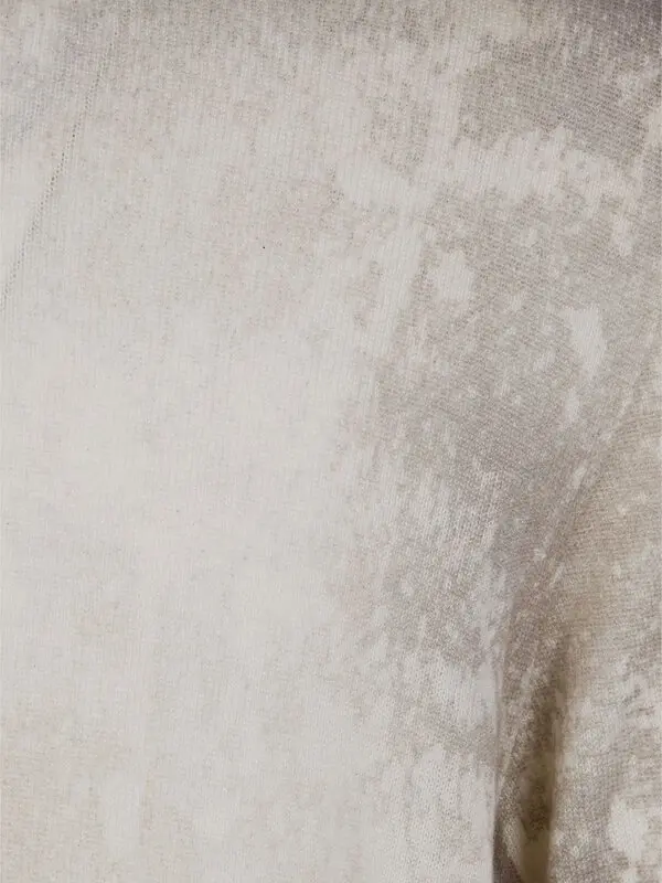 Avant Toi Abstract Pattern Cashmere Crewneck Sweater - Brown