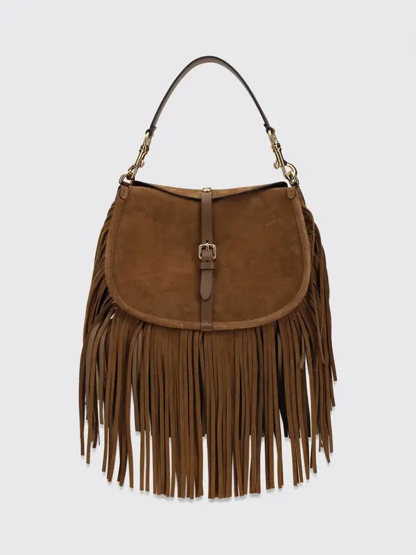 Etro Pony Suede Bag With Maxi Fringes